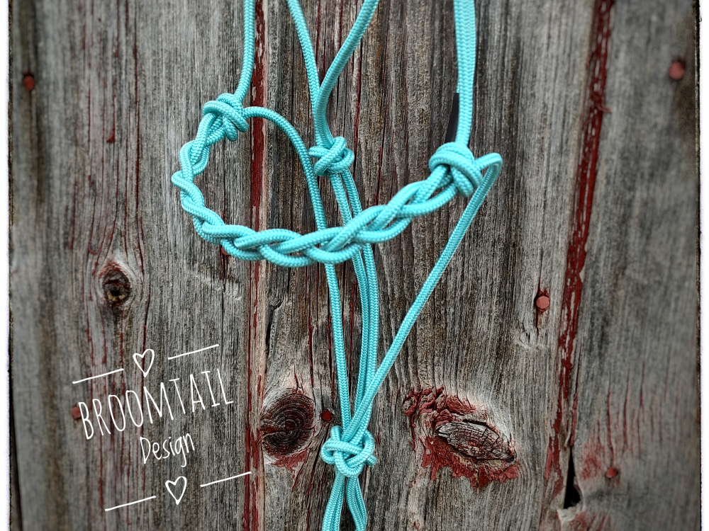 Turquoise Rope Halter | Broomtail Design